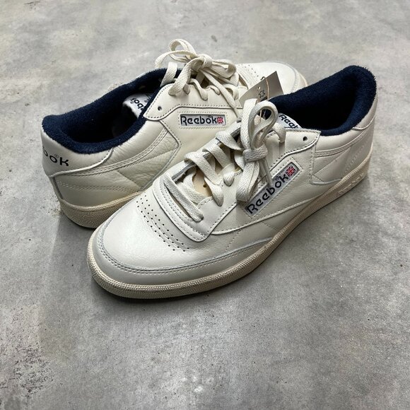 Reebok | Shoes | Reebok Club C 85 Vintage Sneakers Chalk Vector Navy ...